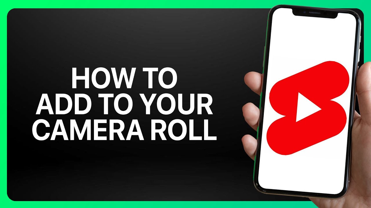 How To Add YouTube Shorts To Your Camera Roll Tutorial - YouTube