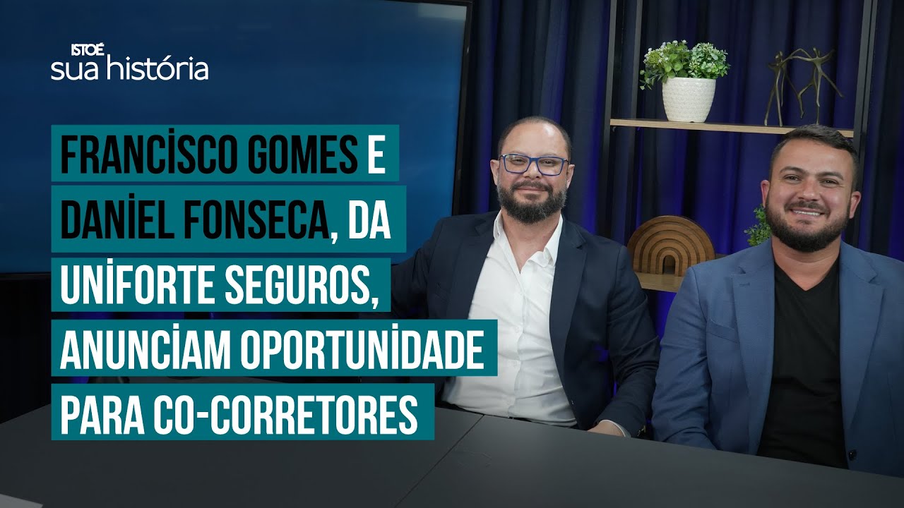 Francisco Gomes e Daniel Fonseca, da Uniforte Seguros, anunciam oportunidade para co-corretores ...