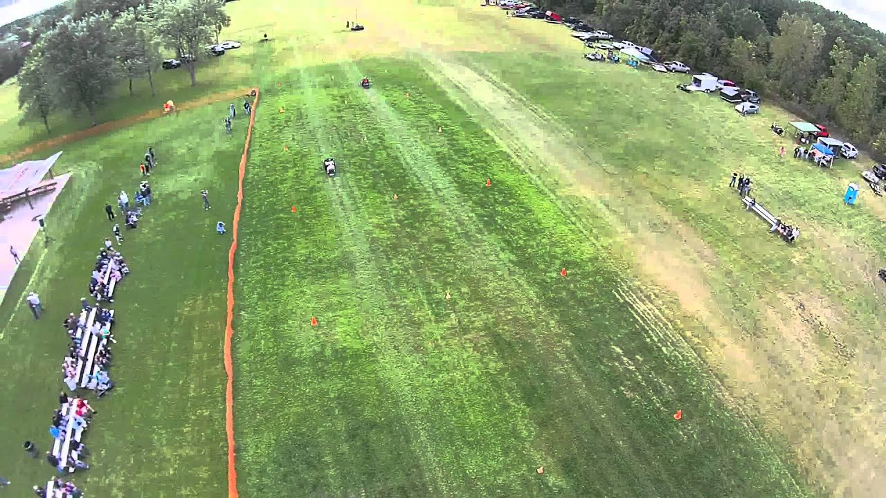 Grass Snowmobile Drag Racing 091915 pt9 - YouTube