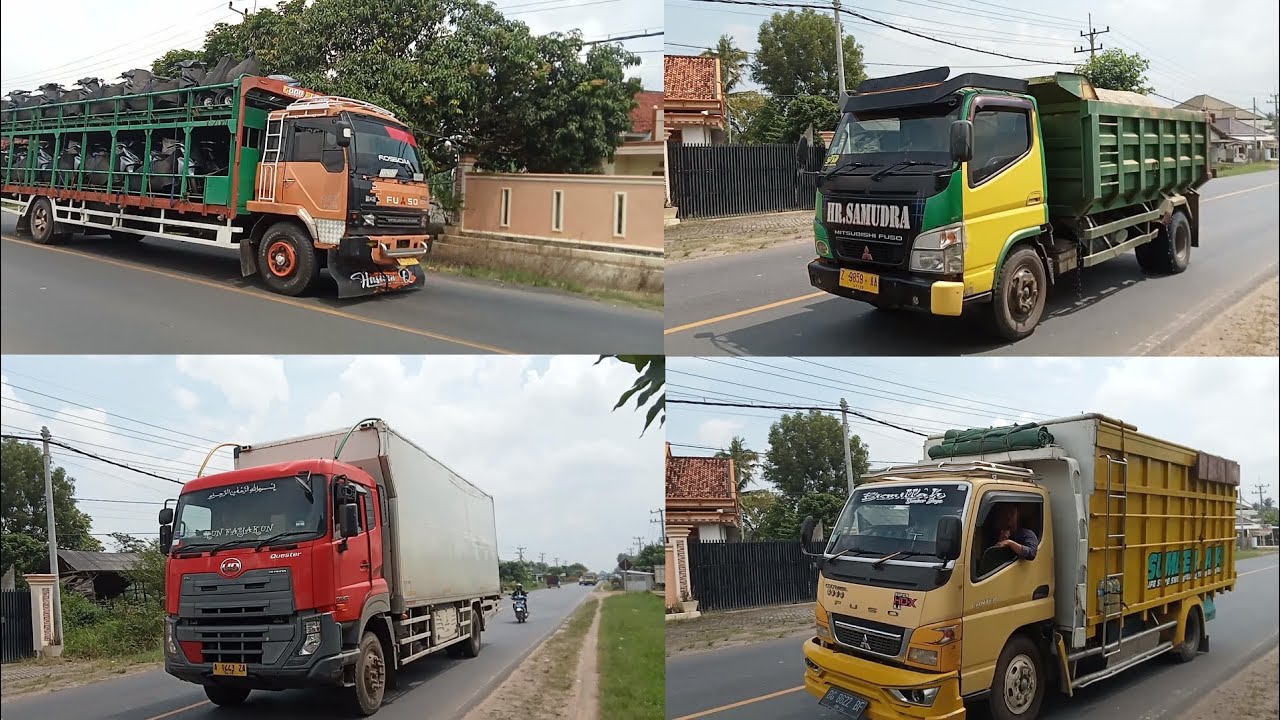 truk muatan motor, dumptruk muatan pasir, truk muatan singkong, truk ...