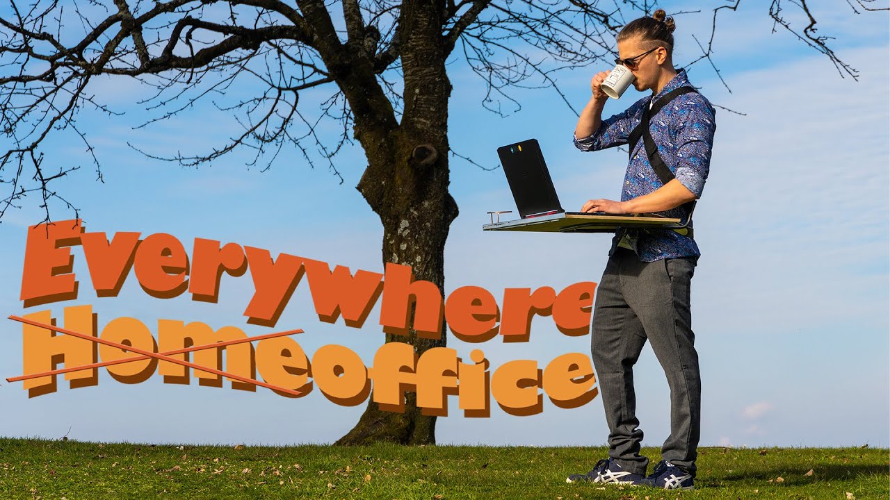 I built a wearable walking desk - YouTube