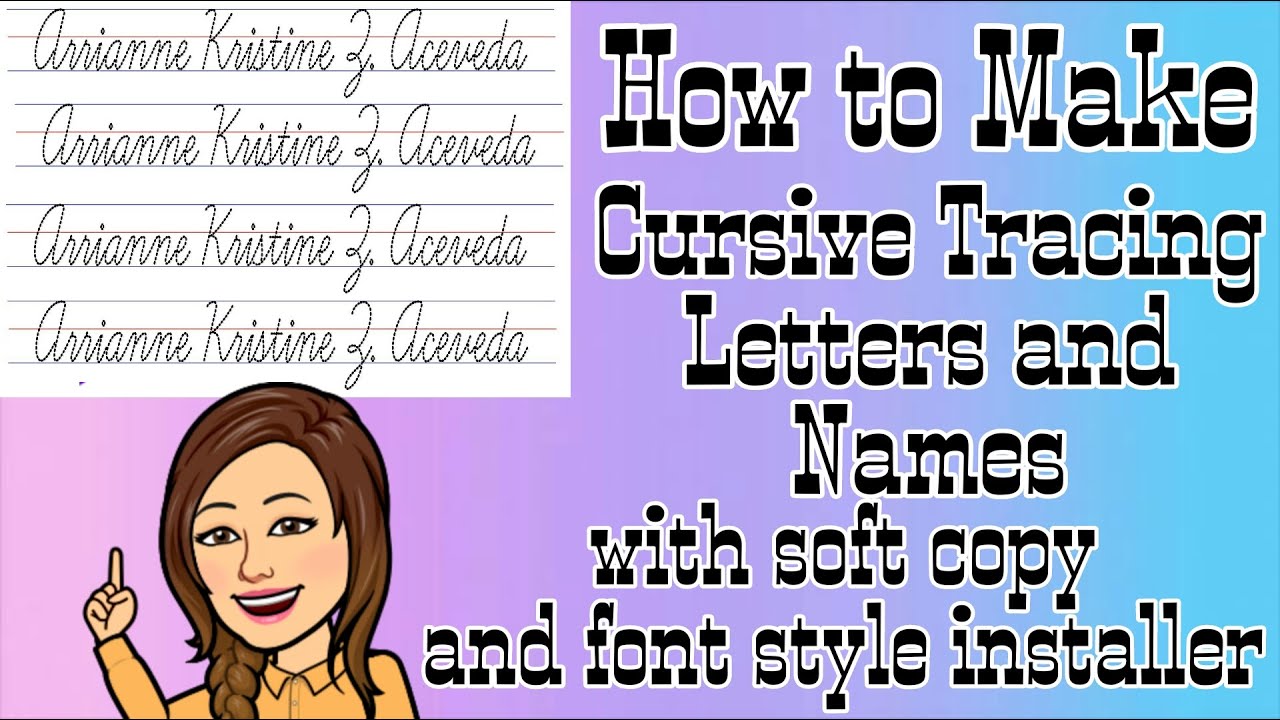 HOW TO MAKE CURSIVE DOTTED TRACING LETTERS AND NAMES USING MICROSOFT how-to-make-cursive-dotted-tracing-letters-and-names-using-microsoft
