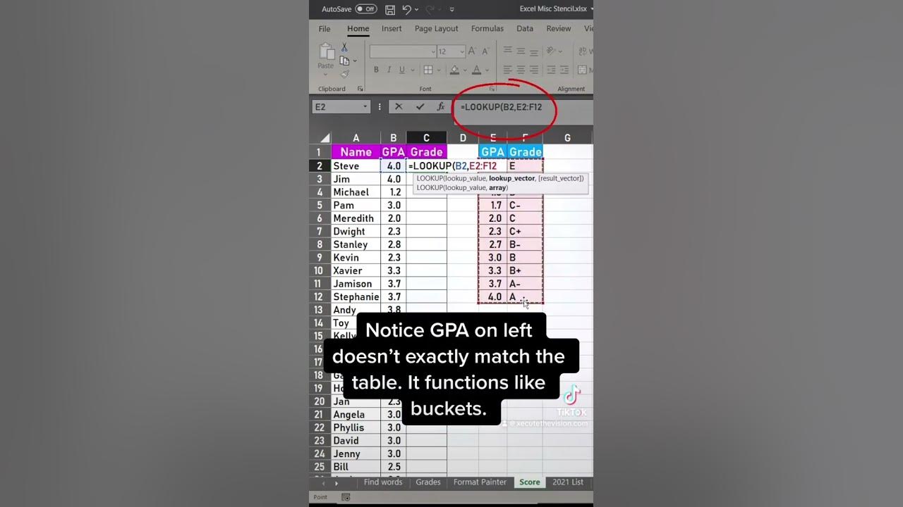 Excel tip assign values using ranges or buckets - YouTube