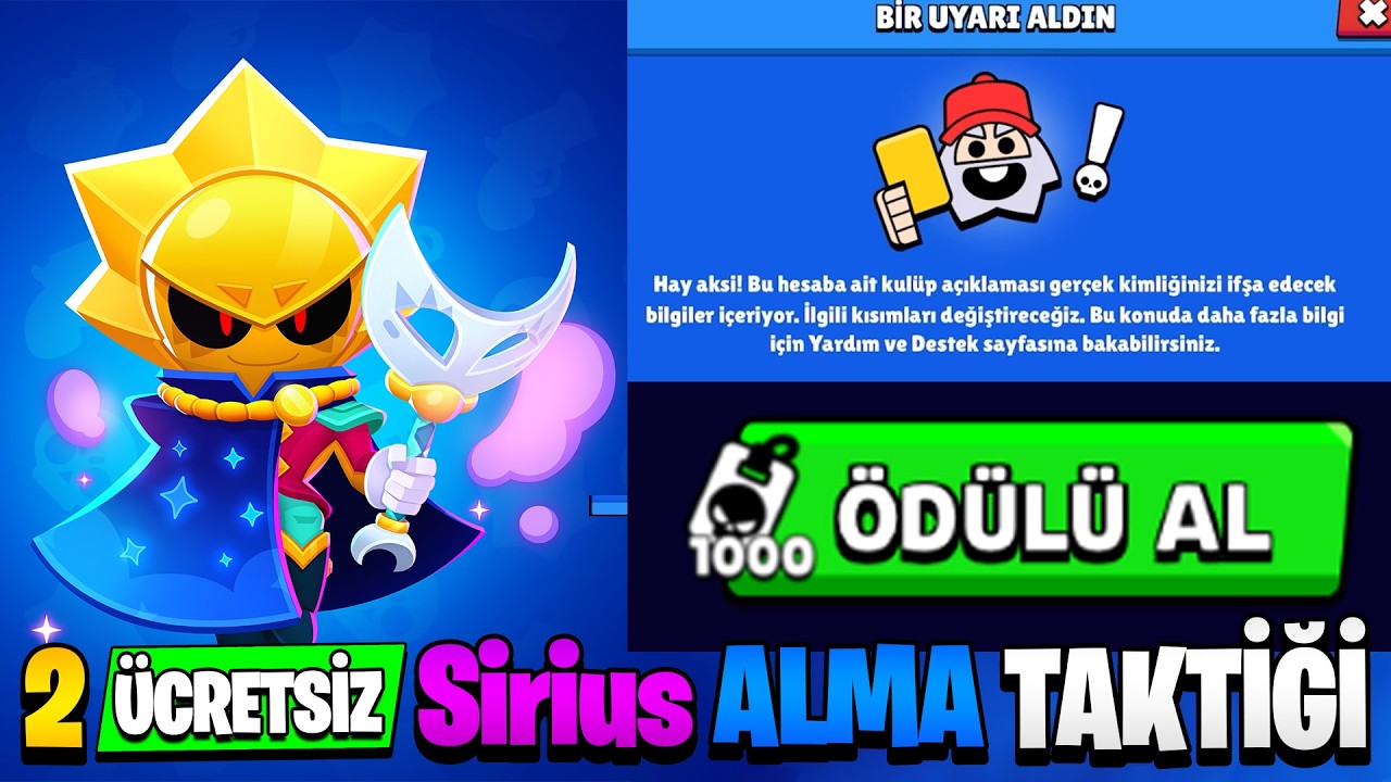 ÜCRETSİZ Sirius Veren 1 Link! 2 YENİ ÜCRETSİZ Sirius Taktiği Paylaşıldı ...