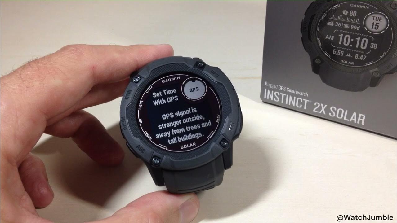 Garmin Instinct 2X | Sync Time and Date with GPS - YouTube