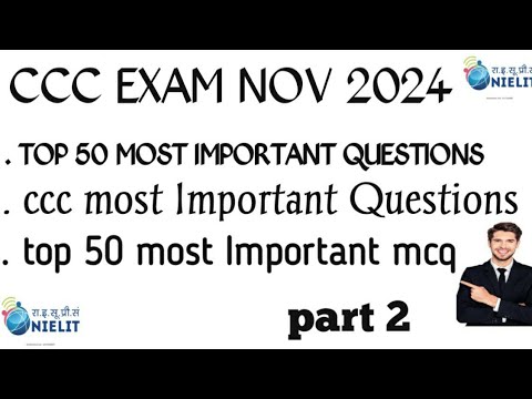 CCC 50 IMPORTANT QUESTIONS PART 2|| CCC NOV 2024 || CCC IMPORTANT ...