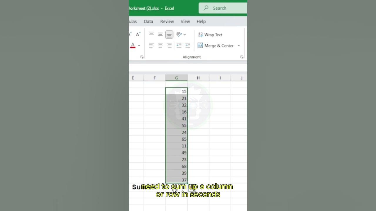 Quick AutoSum Trick in Excel! #shorts #fizzthetutor #excel #exceltips #exceltutorial # ...