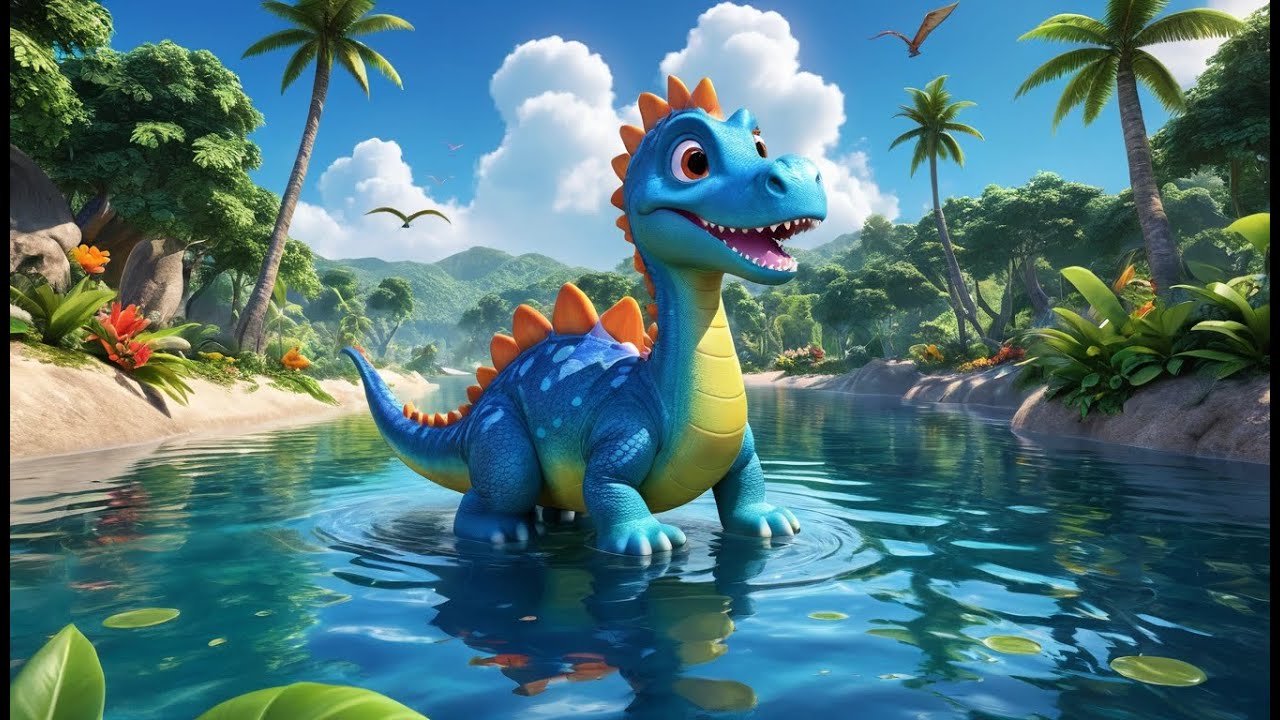 Row Row Your Dinosaur | Fun Dinosaur Song for Kids | Sing-Along ...