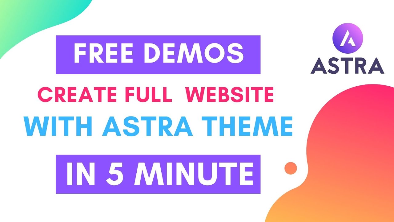 Astra Starter Sites | Astra Demo Sites Installation Guide 2020 - YouTube