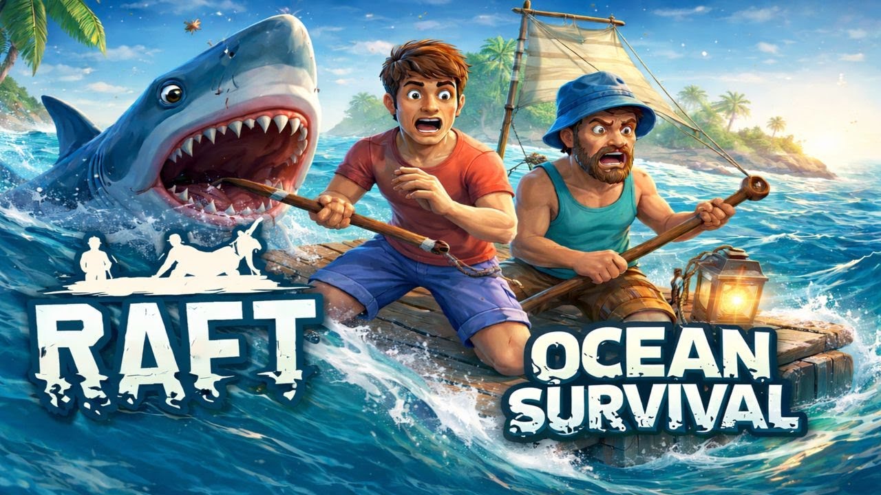 🌊 RAFT – OCEAN SURVIVAL GAMEPLAY | LIVE STREAM 🦈|DAY-2 - YouTube