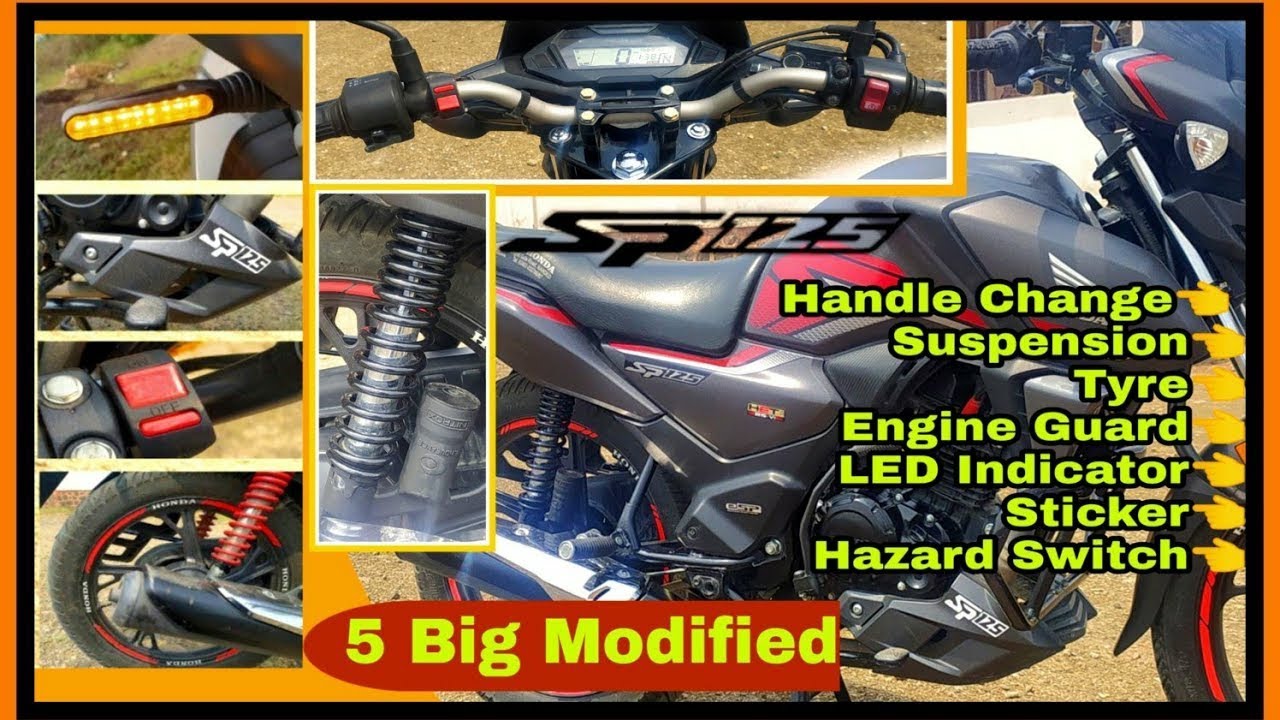 Honda SP 125 Bs6 Review of Modifie bike😍🔥 / Honda sp 125 bs6 Modified ...