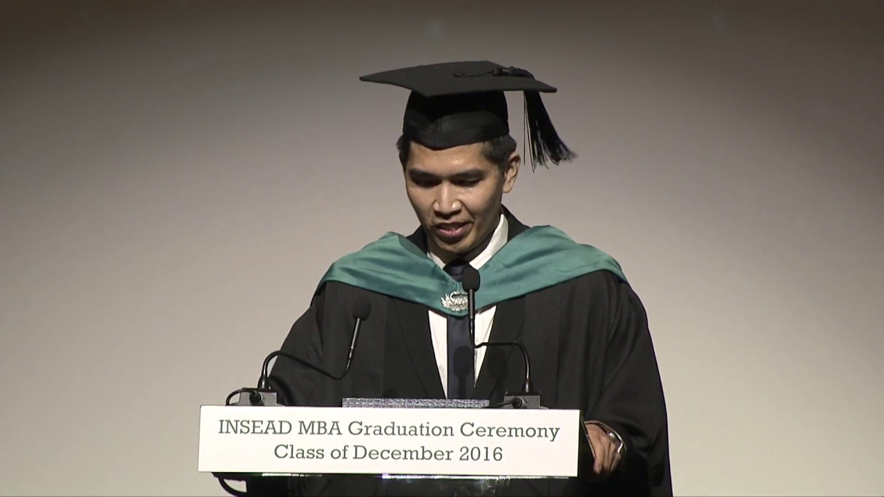 INSEAD MBA Class 16D Graduation - Henry Ford prize - YouTube