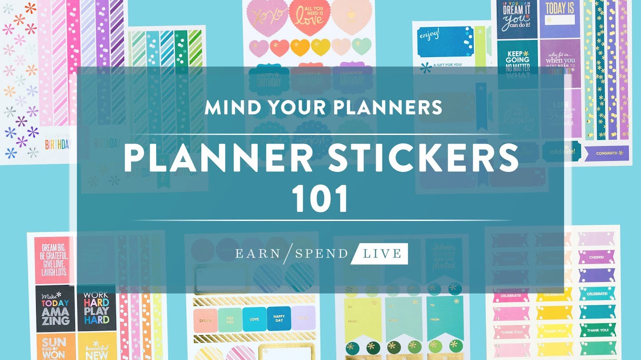 How to Use Planner Stickers - YouTube
