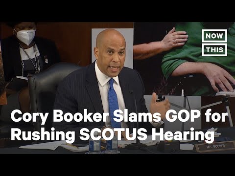 Cory Booker Calls Out Republicans for Rushing SCOTUS Hearing | NowThis ...