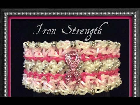 Rainbow Loom Band Iron Strength Bracelet Tutorial/How To - YouTube