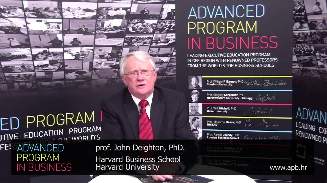 Advanced Program in Business: prof. Deighton (Harvard) on APB and ...