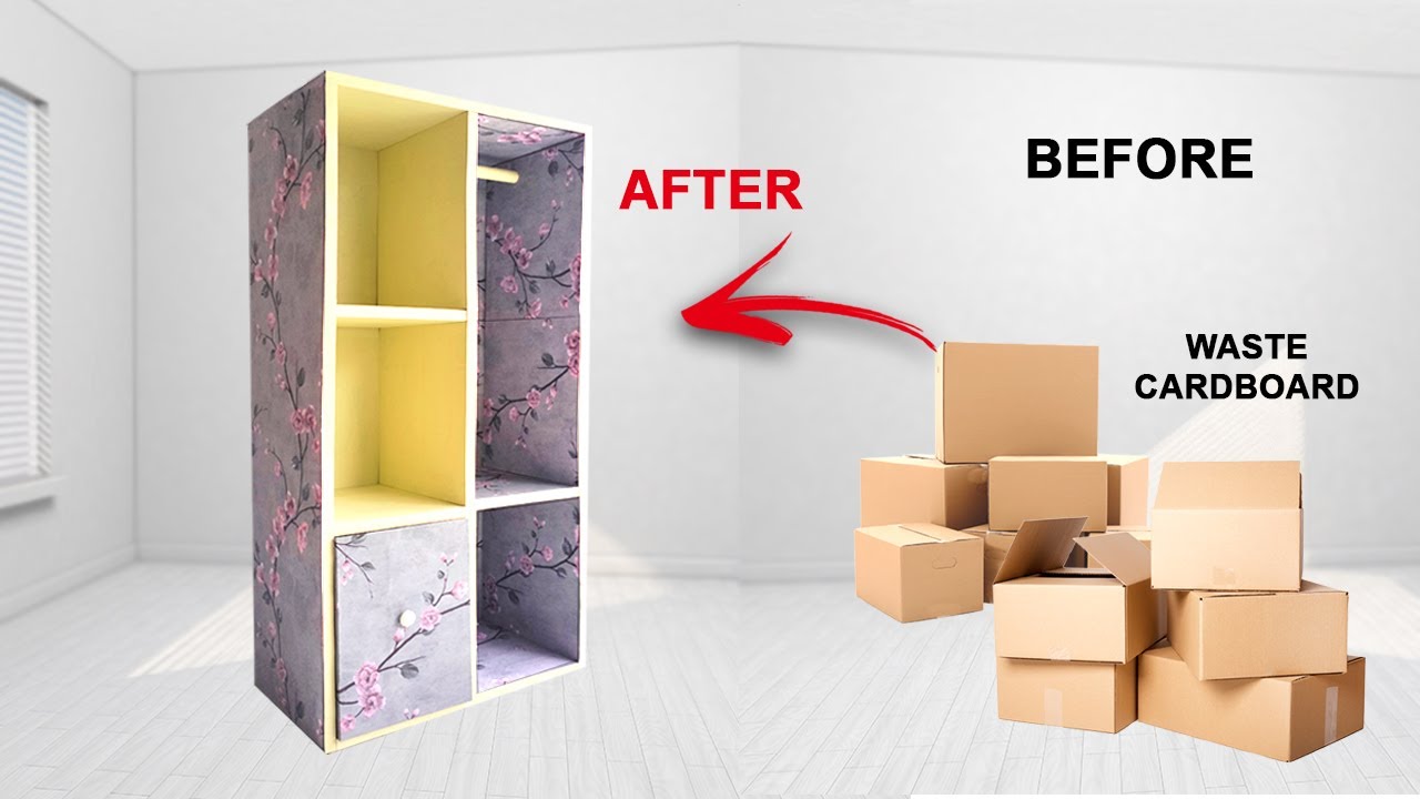 DIY Delight Transform Used Cardboard into a Charming Wardrobe for Kids ...