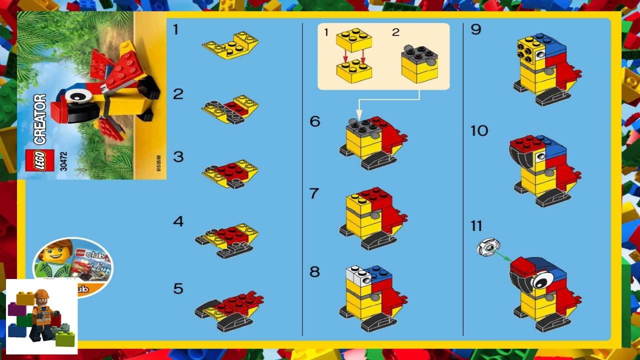 LEGO instructions - Creator - 30472 - Parrot - YouTube