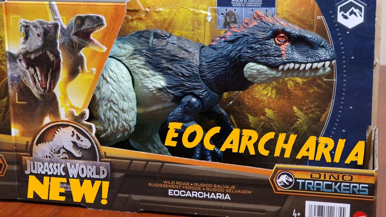 2022 Mattel Jurassic World Dino Trackers Wild Roar Eocarcharia New