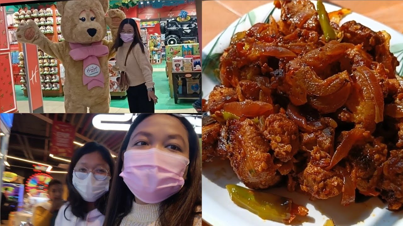 Homemade Pork dry fry || pre valentines day out || deori sibling - YouTube