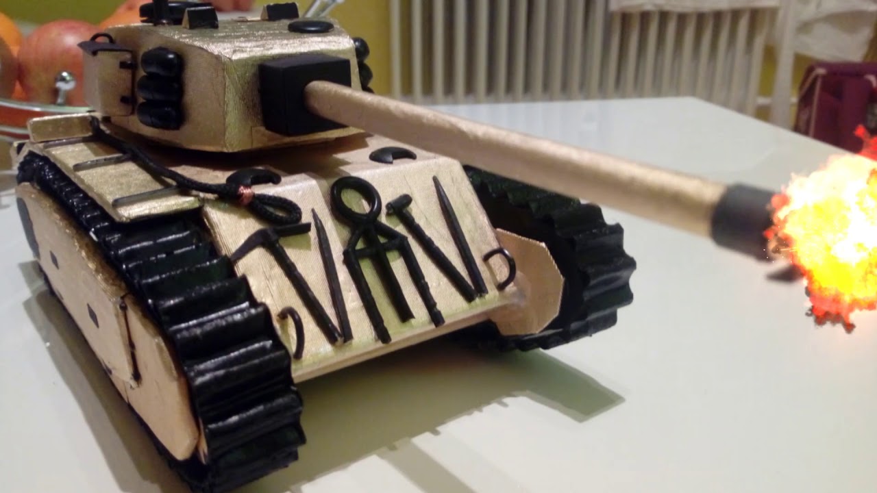 Tanks cardboard ARL 44 - YouTube