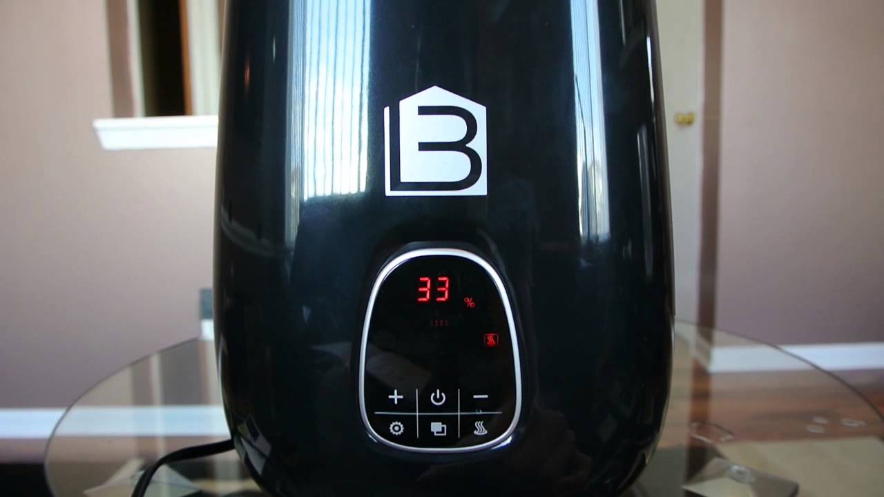Living Basix LB6080 Warm and Cool Mist Ultrasonic Humidifier - YouTube