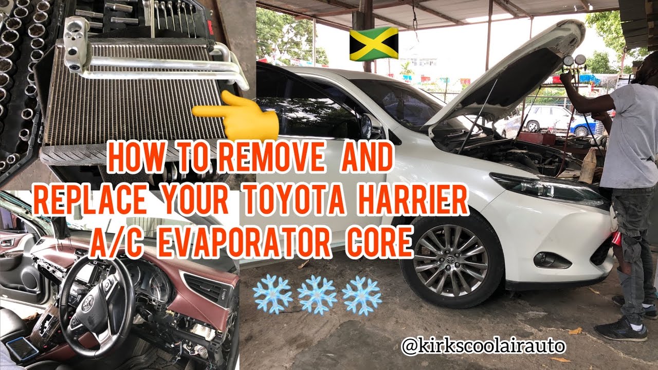 2015 to 2021 Toyota Harrier A/C Evaporator Core Replacement (All new ...
