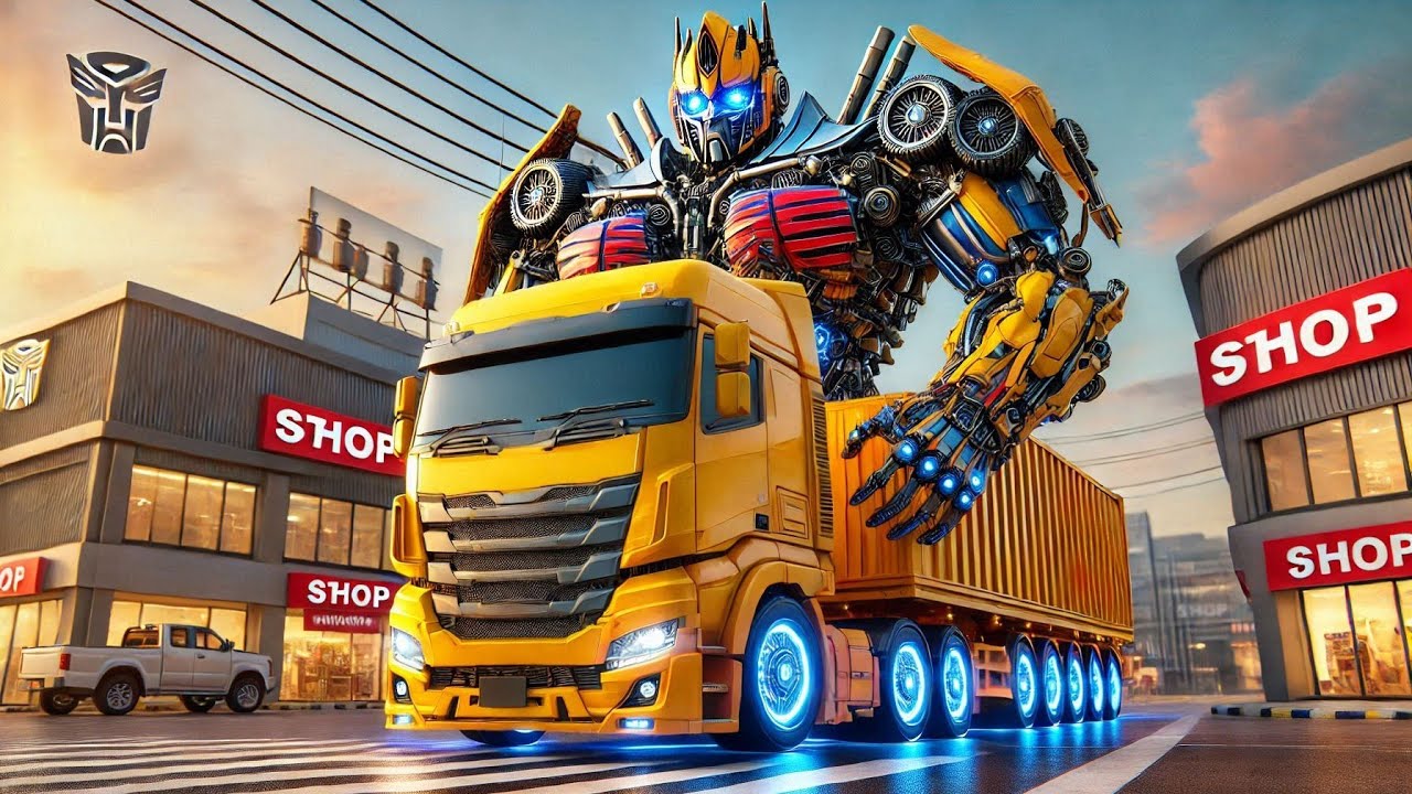 Truk Oleng Bus Telolet Berubah Menjadi Robot Transformers - YouTube