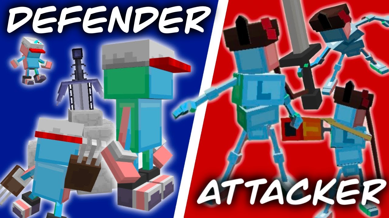 DEFENDER VS ATTACKER ㅣ Minecraft Mob Battle - YouTube