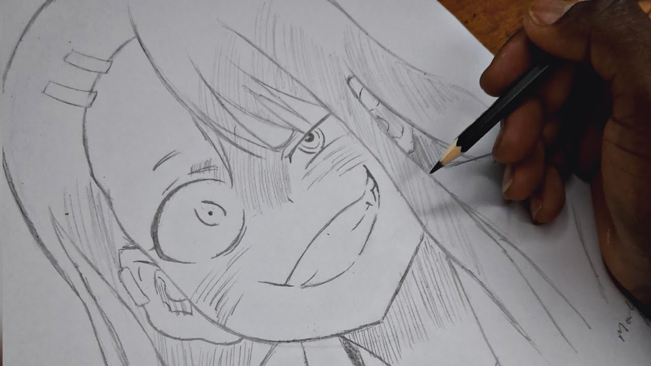 Anime drawing| Drawing ijiranaide nagatoro-san - YouTube