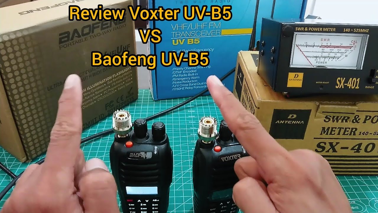 Voxter UV-B5 reviews dan komparasi Baofeng UV-B5 - YouTube