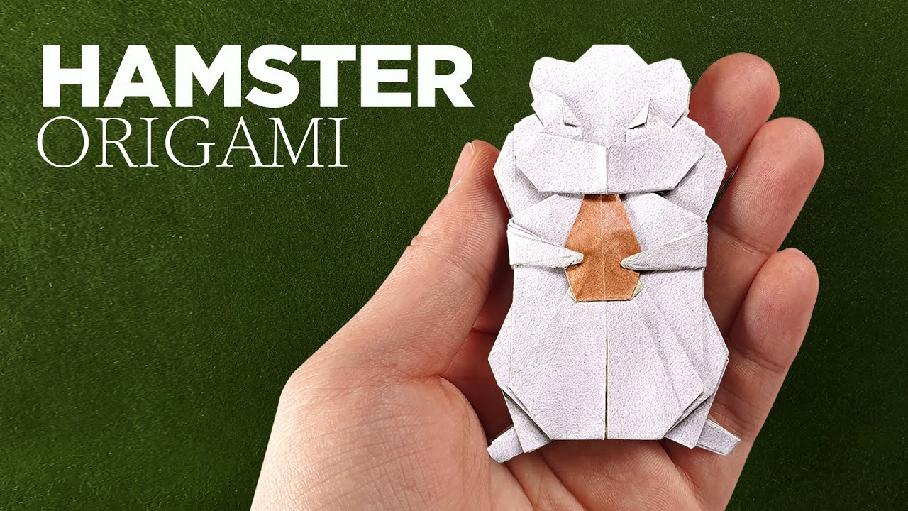 색종이 한 장으로 햄스터 종이접기 【ORIGAMI Hamster】 - YouTube