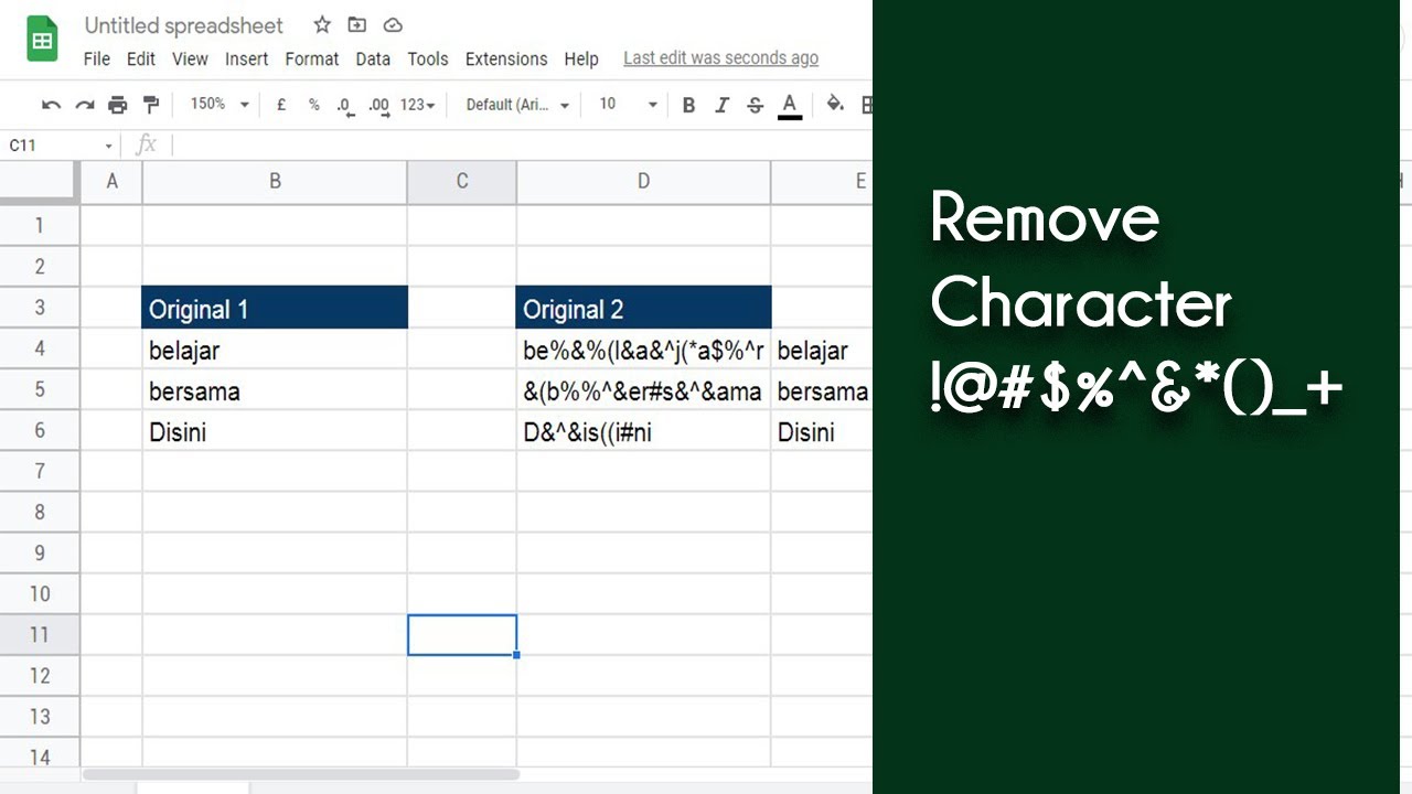 How To Quick Remove Special Character In Google Sheets YouTube How To Quick Remove Special Character In Google Sheets YouTube