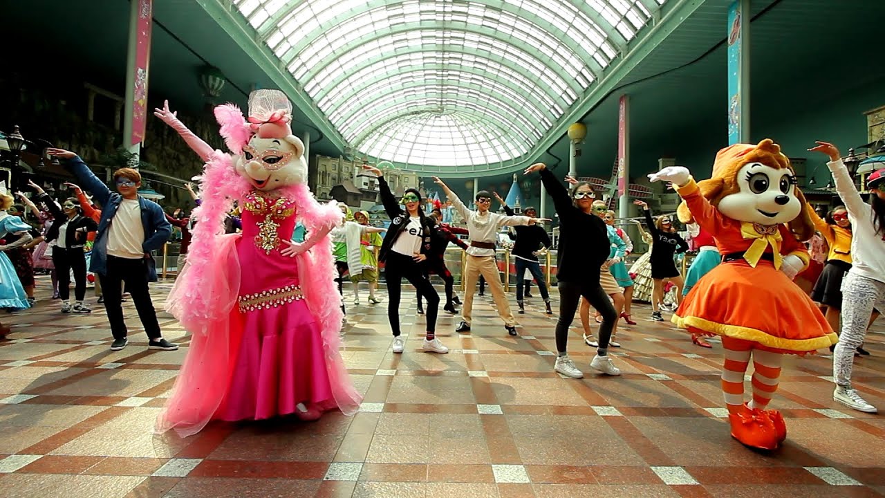 롯데월드 어드벤처 2016 샤론캣의 플래시몹 - YouTube