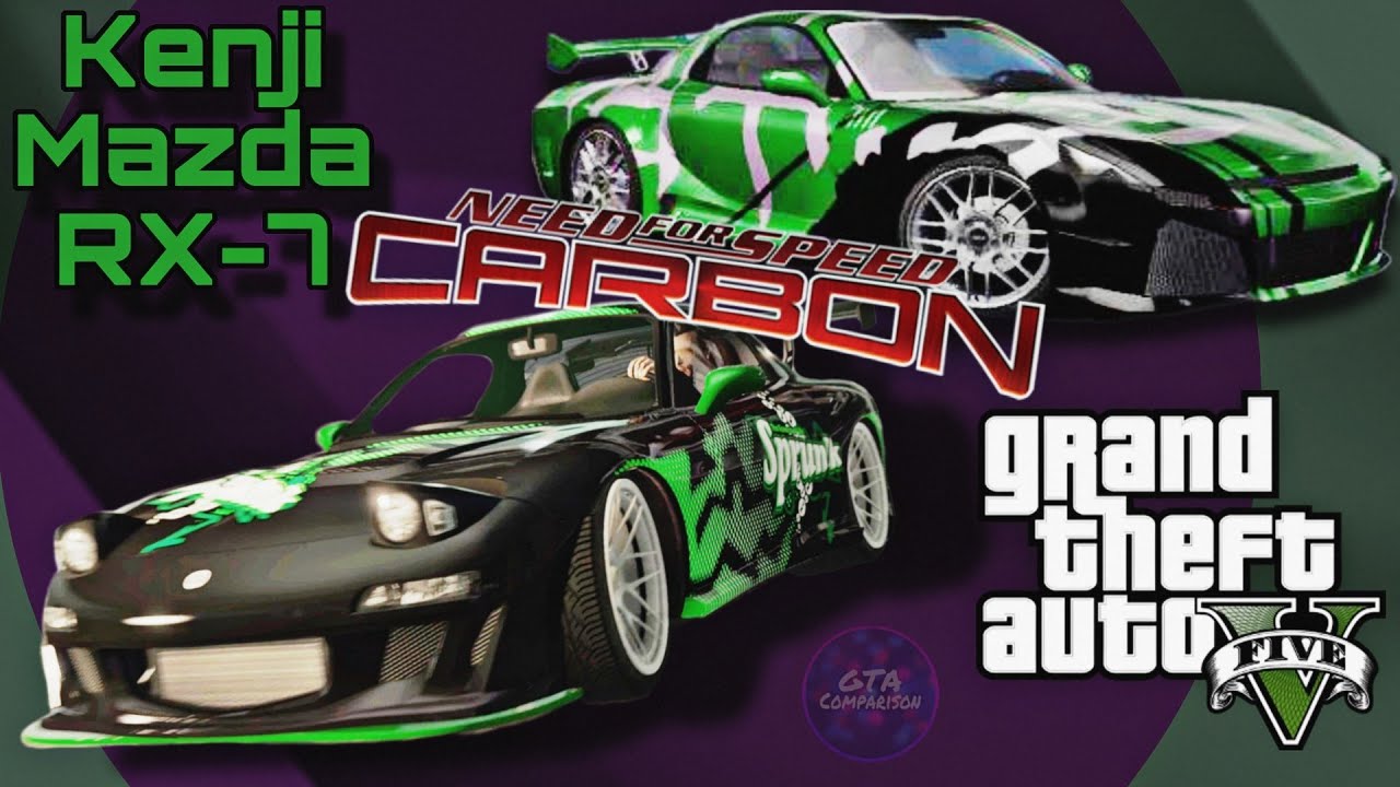 GTA 5 - Need For Speed Carbon Kenji Mazda RX-7 Car Build - YouTube