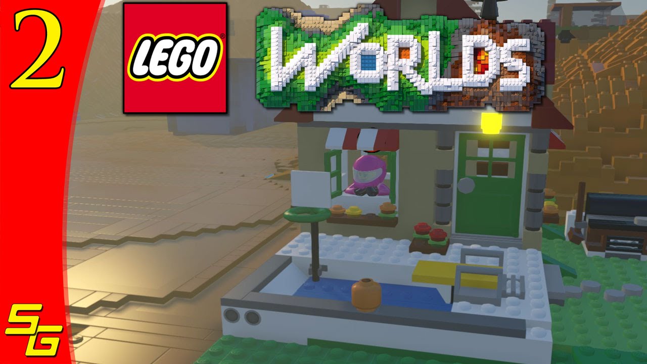Lego Worlds | #2 | New Biomes and Building Tools - YouTube