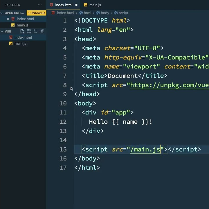 JavaScript VUE TUTORIAL in 60 Seconds! 🔥👨‍💻 #shorts - YouTube