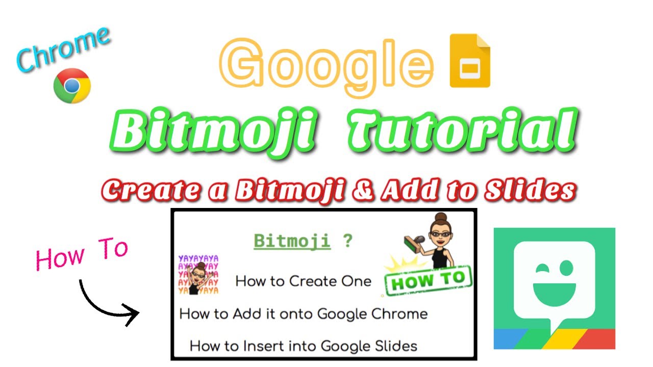 How to Create a Bitmoji and Use on Google Slides | how to make a ...