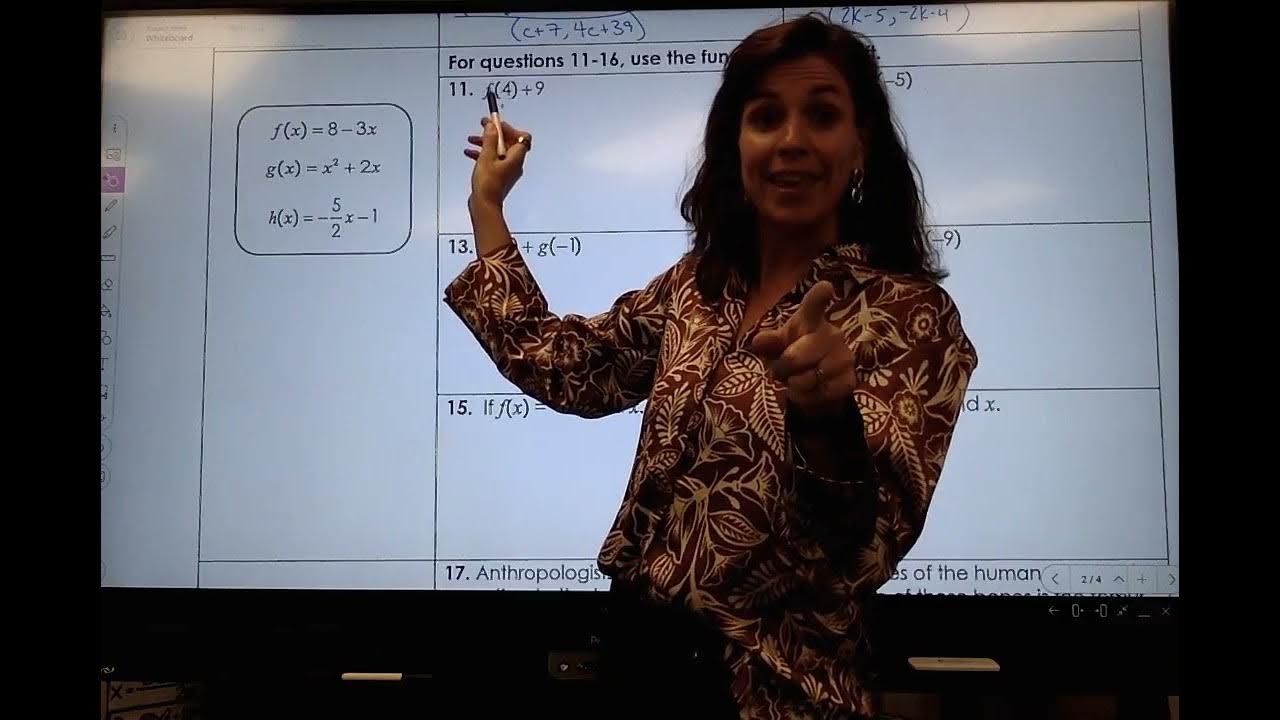 unit 3 function notation - YouTube