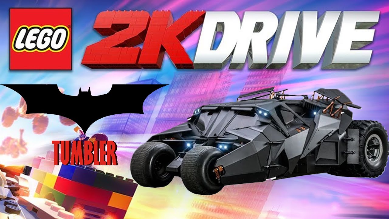 LEGO 2K Drive Custom The Dark Knight Trilogy TUMBLER Batmobile - YouTube
