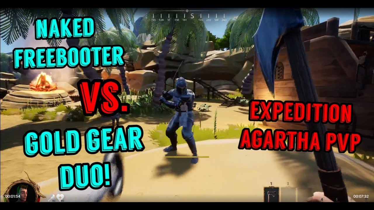 2v1 Naked Freebooter VS Gold Gear Duo Expedition Agartha Best PVP ...