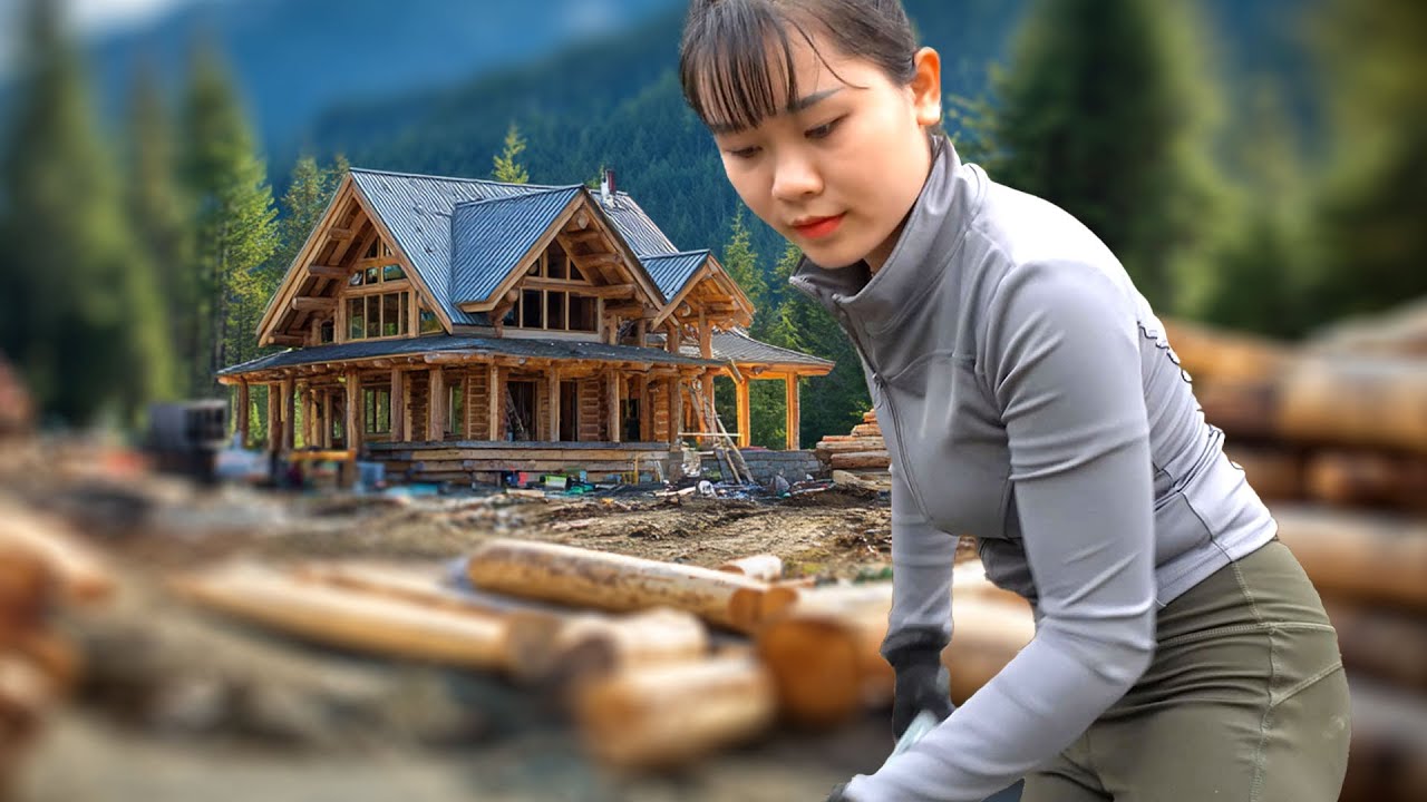 Building The Most Beautiful House | A Girl Spends One Year Building Her ...