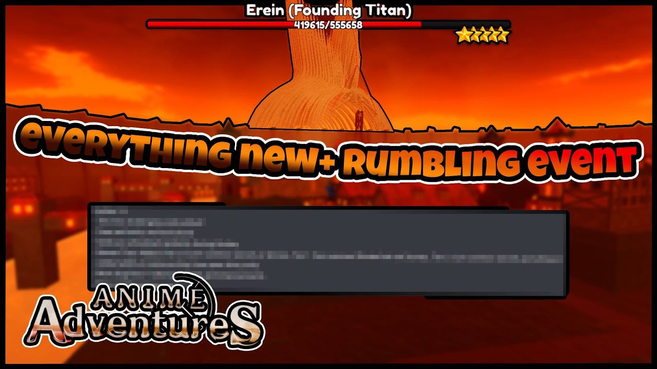[AA] Update Log + RUMBLING EVENT! - YouTube