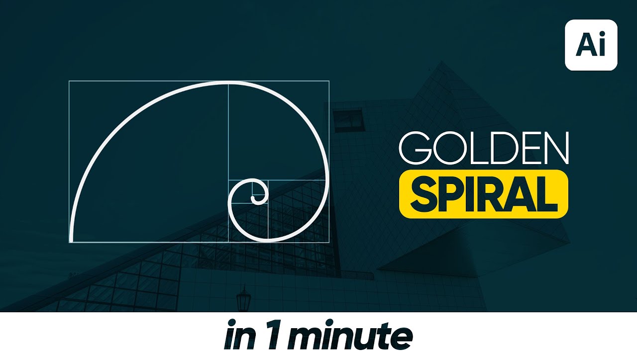 How to create Golden Spiral in Illustrator easily in 1-minute | How to ...