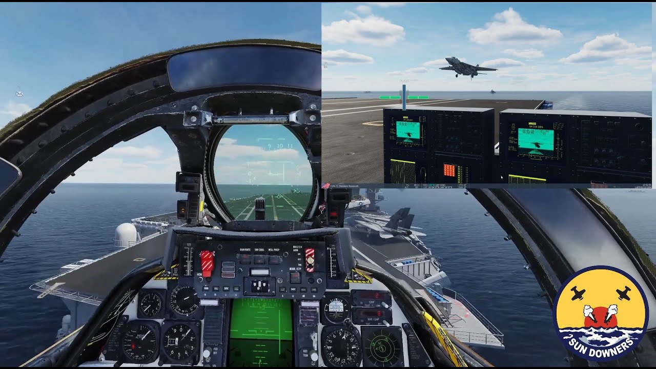 DCS VF-111 Case I Recovery - YouTube