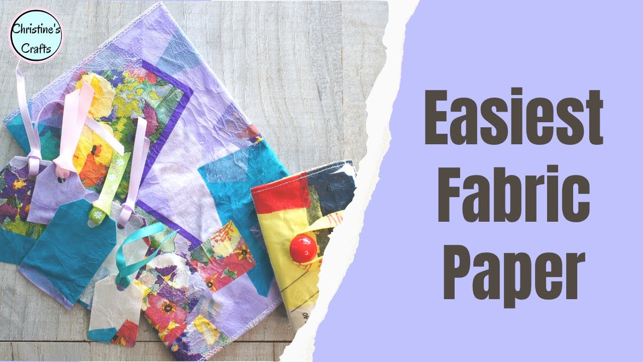 Do It Yourself: Learn to Make Fabulous Fabric Paper - YouTube