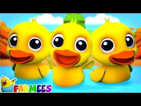 Five Little Ducks Went Swimming One Day, Nursery Rhyme for Kids