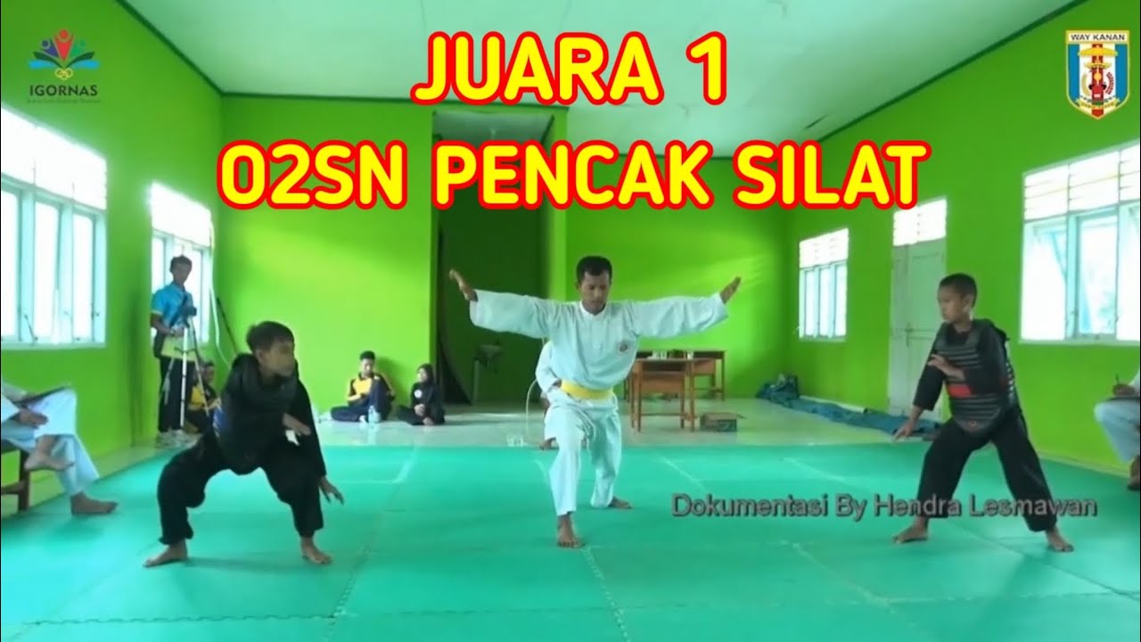 Juara 1 O2SN PENCAK SILAT Jenjang SD Kabupaten Way Kanan 2023 - YouTube