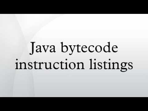 Java bytecode instruction listings - YouTube