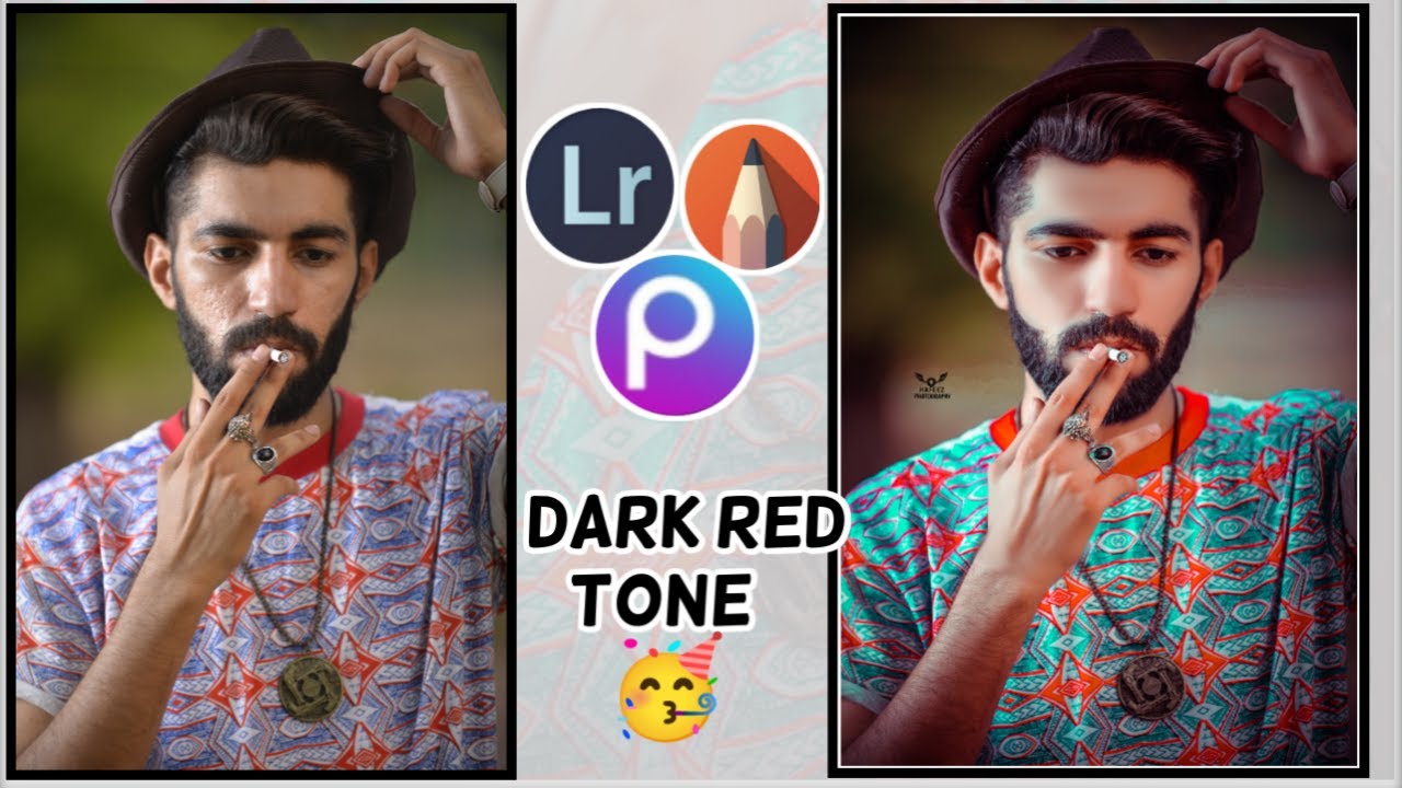 Dark Red Tone Photo Editing || New HD preset Editing || Lightroom ...